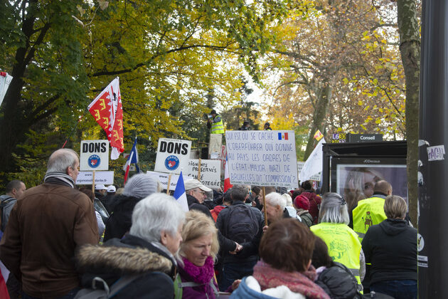 Manifestation des "complotistes assumés" : "On est tous seuls, on ...