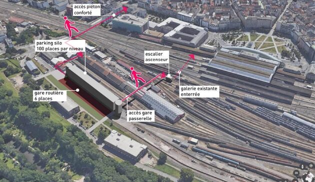 Ouverture à 360 degrés, fin de la voiture... Le futur de la gare de Strasbourg dévoilé